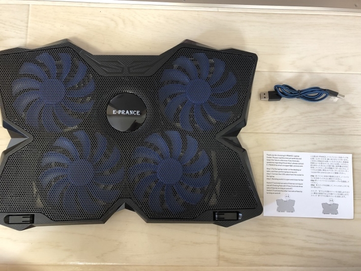 [E-PRANCE Laptop Gaming Cooled Pad]レビュー/最も売れているノートPC冷却パッドを使ってみて | ますげーまー